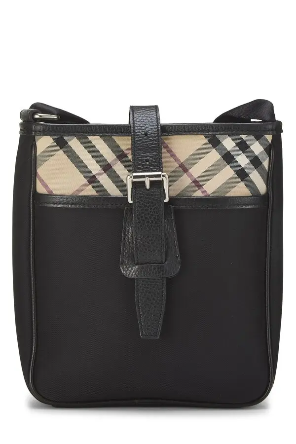 Burberry Buckle Messenger Bag - Black
