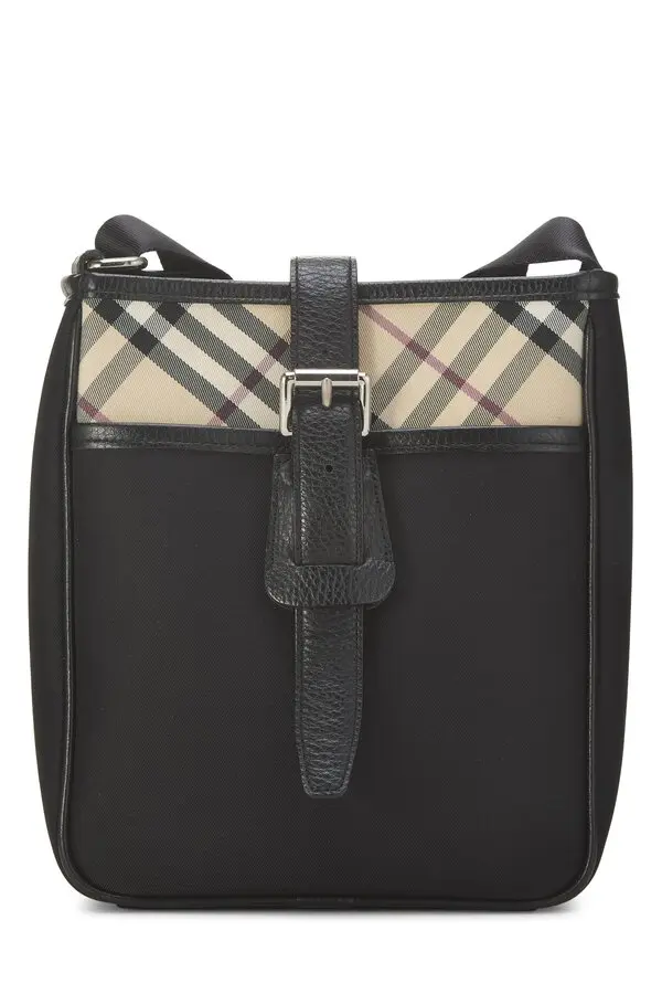 Burberry Buckle Messenger Bag - Black