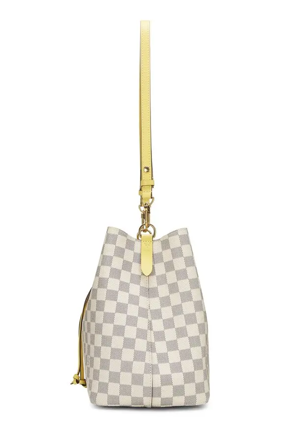 LOUIS VUITTON Damier Azur Neo Noé Bucket Bag - Yellow