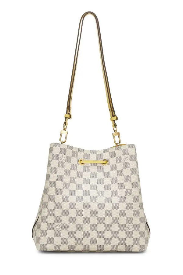 LOUIS VUITTON Damier Azur Neo Noé Bucket Bag - Yellow