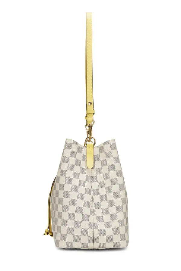 LOUIS VUITTON Damier Azur Neo Noé Bucket Bag - Yellow