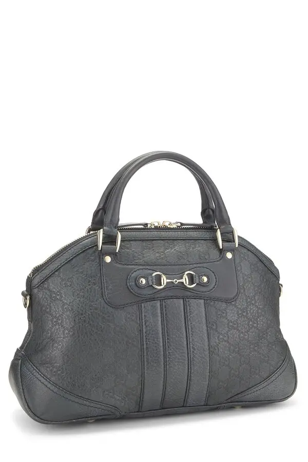 Gucci Guccissima Catherine Dome Handbag - Navy