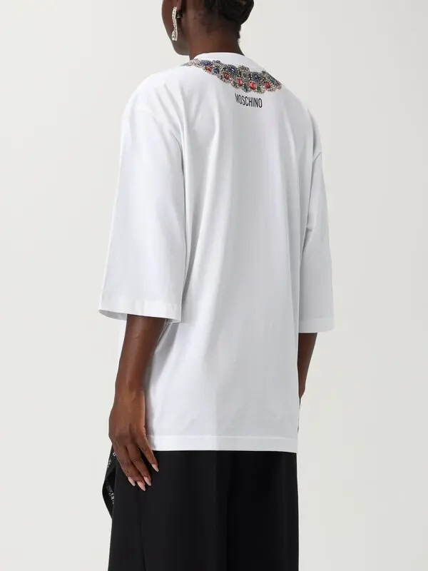 Moschino Embellished Neck T-shirt