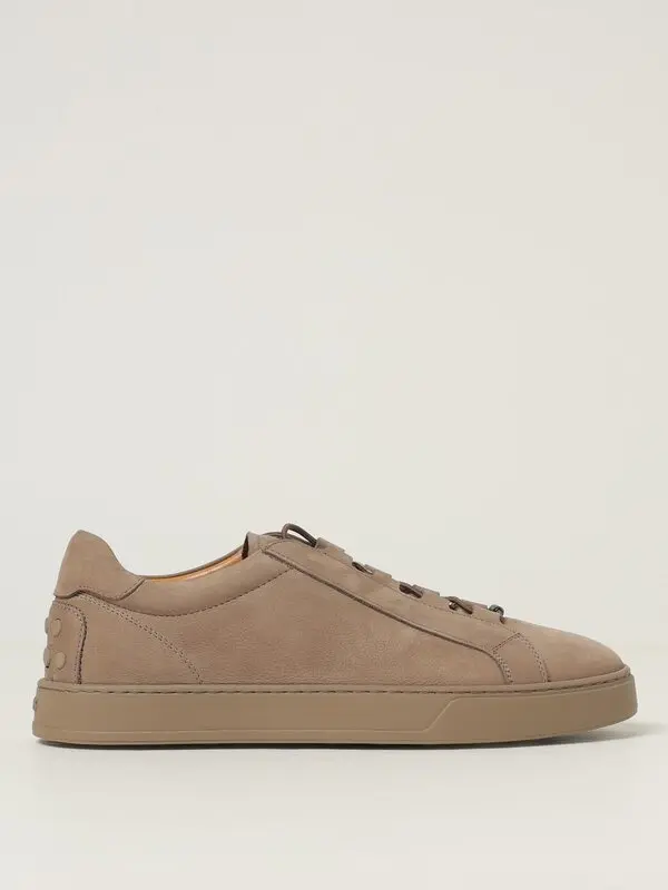 TOD'S Suede Leather Slip-on Sneakers With Gommini Heel Detail