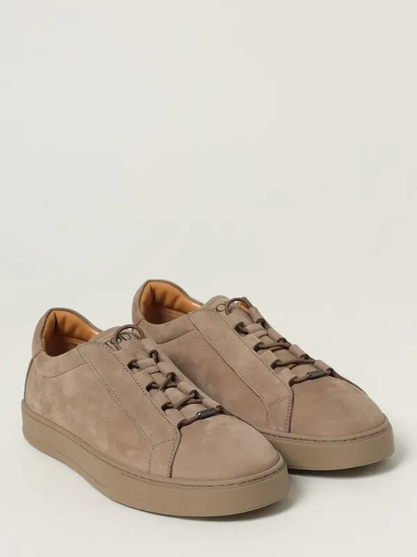 TOD'S Suede Leather Slip-on Sneakers With Gommini Heel Detail
