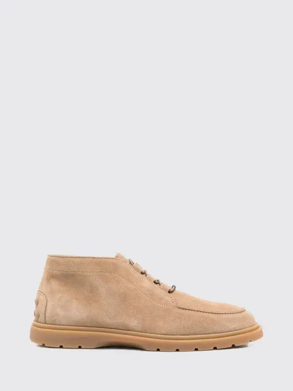 TOD'S Lace-up Suede Boots - Black