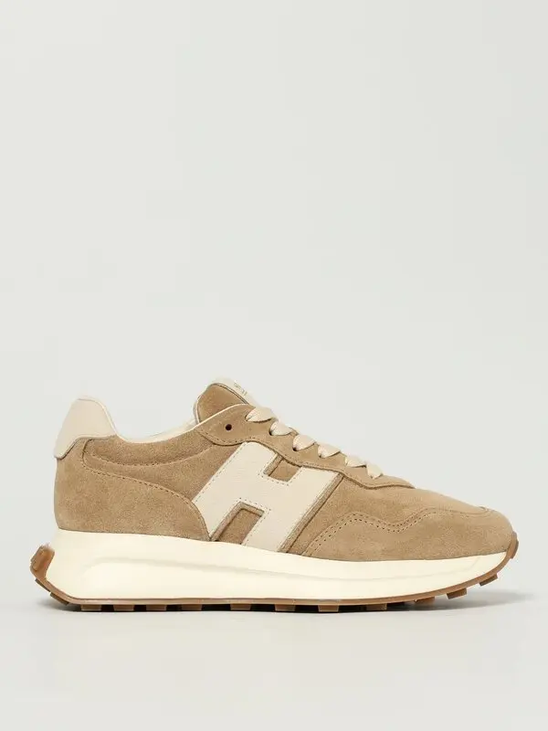Hogan Lace Up Sneakers - Beige