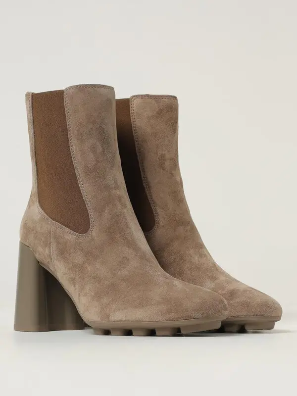 Hogan Chelsea Boots With Block Heel - Brown