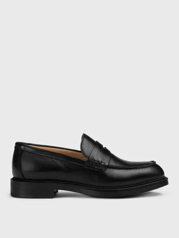 DOUCAL'S Leather Loafers - Black