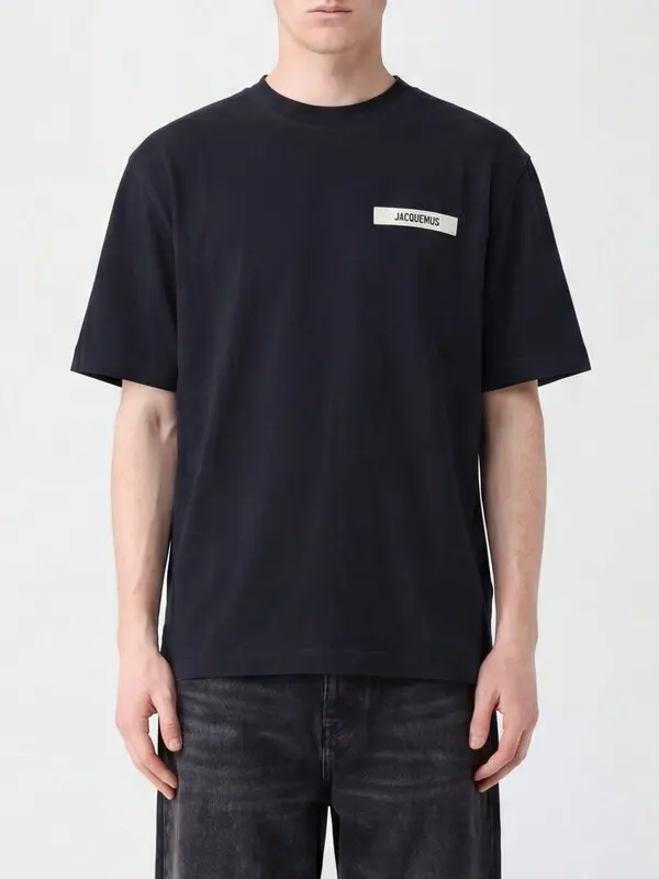 Jacquemus Contrast Appliqué Logo Cotton Crew-neck T-shirt