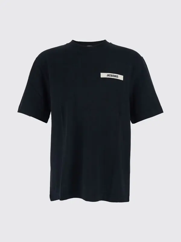 Jacquemus Contrast Appliqué Logo Cotton Crew-neck T-shirt