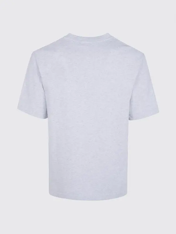 Jacquemus Contrast Appliqué Logo Cotton Crew-neck T-shirt - Grey