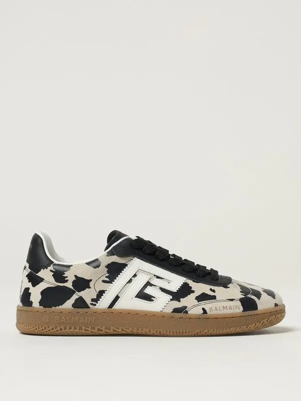 Balmain Lace-up Sneakers - Beige