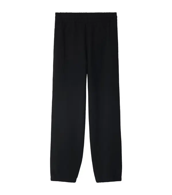 Burberry Check Label Loop Back Cotton Sweatpants