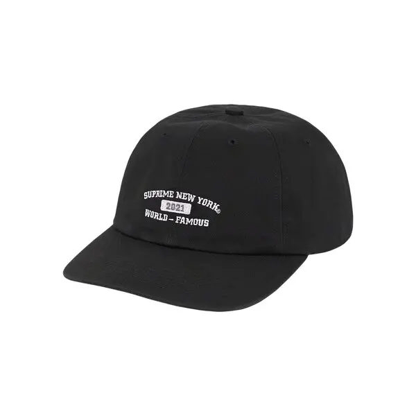 Supreme World Famous 6-panel Cap - Black