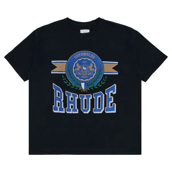 Rhude Cotswold Crest Tee - Black