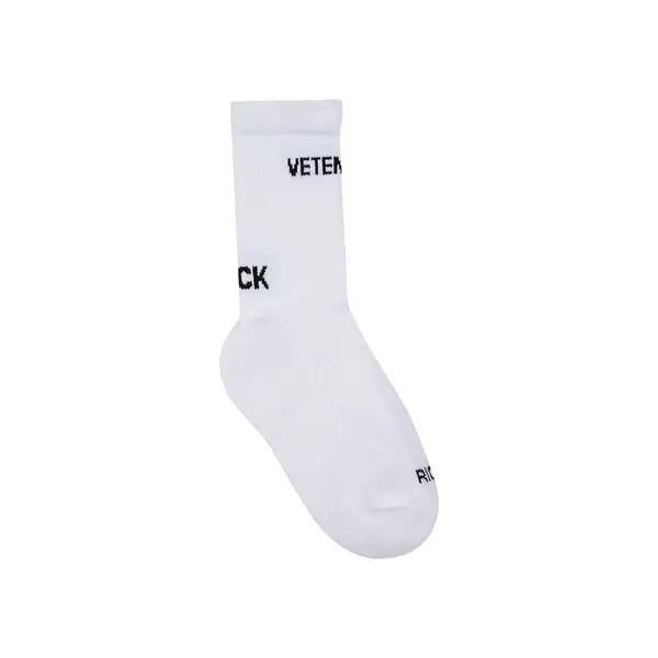 Vetements Logo Socks - White