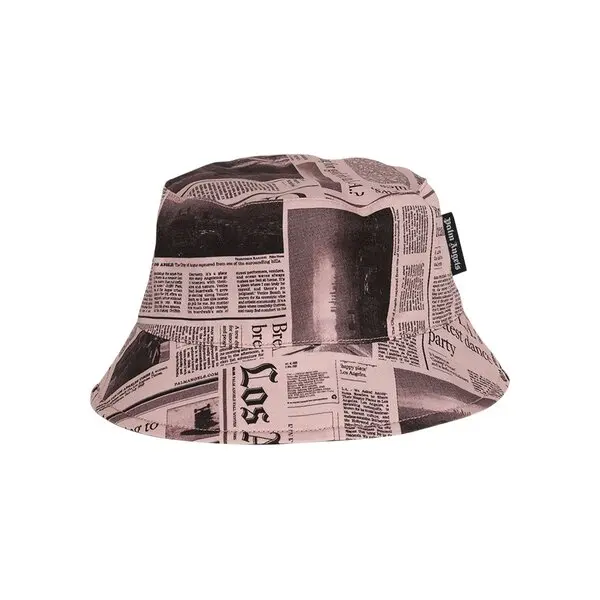 Palm Angels La Times Reverse Bucket Hat - Pink