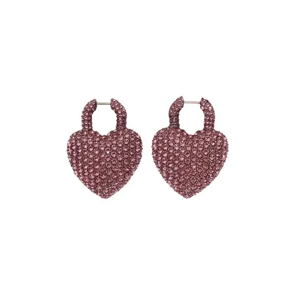 Balenciaga Xl Minnie Earrings - Pink