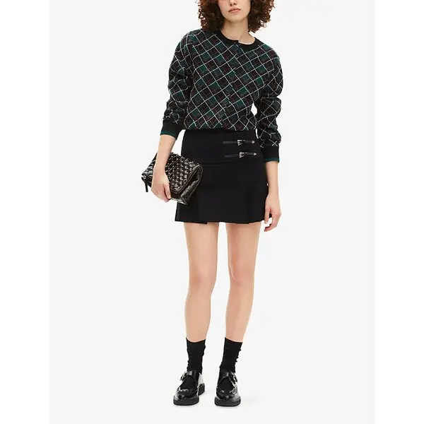 The Kooples Heritage Small Leather Clutch Bag