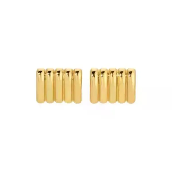 HEAVEN MAYHEM Clemmie Brass Stud Earring Set - Gold/silver