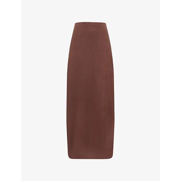 Dissh Alias Strapless Stretch-Woven Midi Dress - Choc | Editorialist