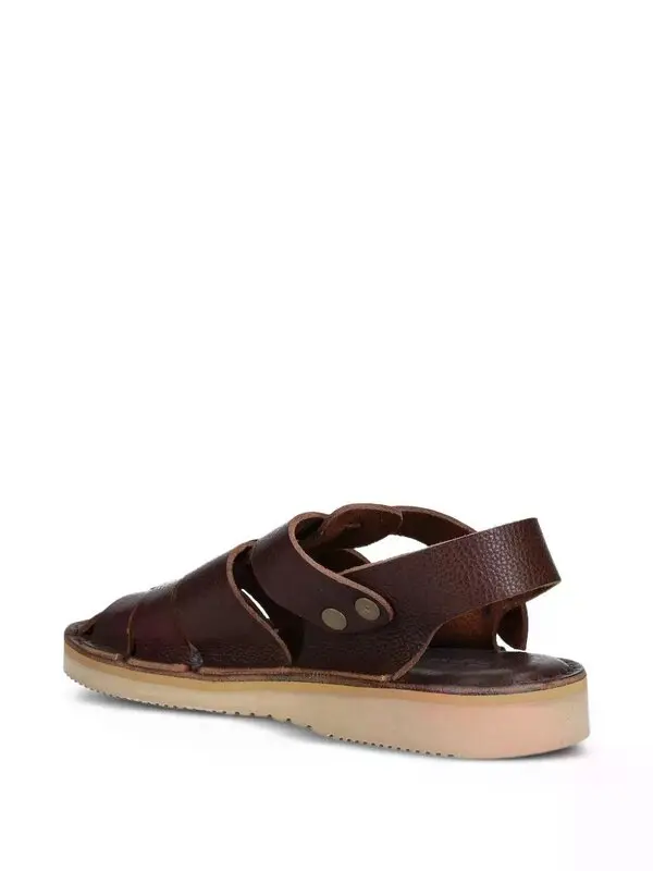 FRACAP Leather Buckle Sandals
