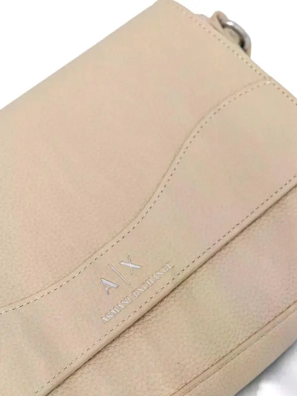 Armani Exchange Curved-flap Shoulder Bag