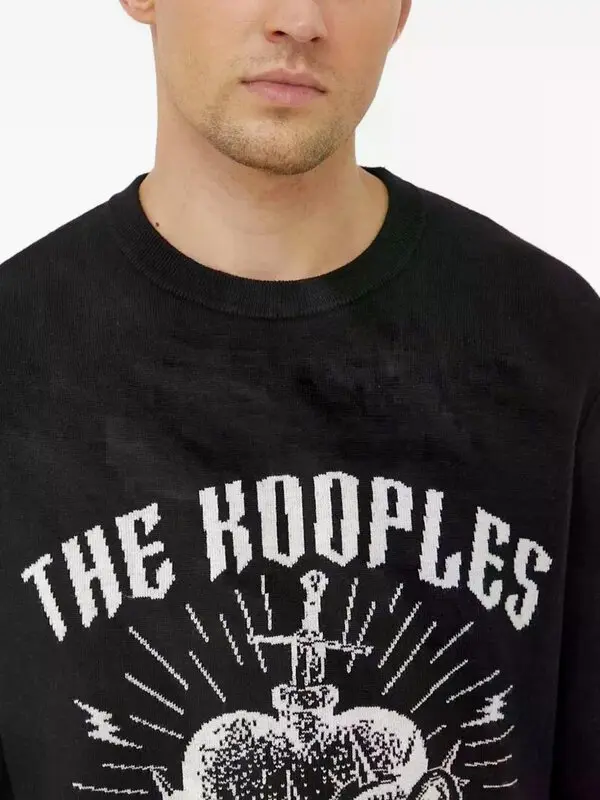 The Kooples Heart-dagger Graphic Print Sweater