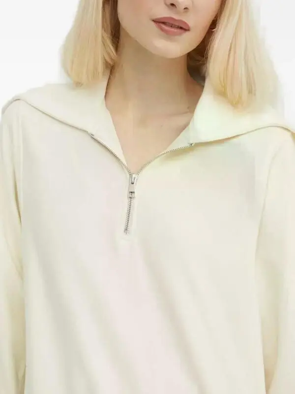 Gant Half-zip Collar Sweatshirt With Embroidered Lettering