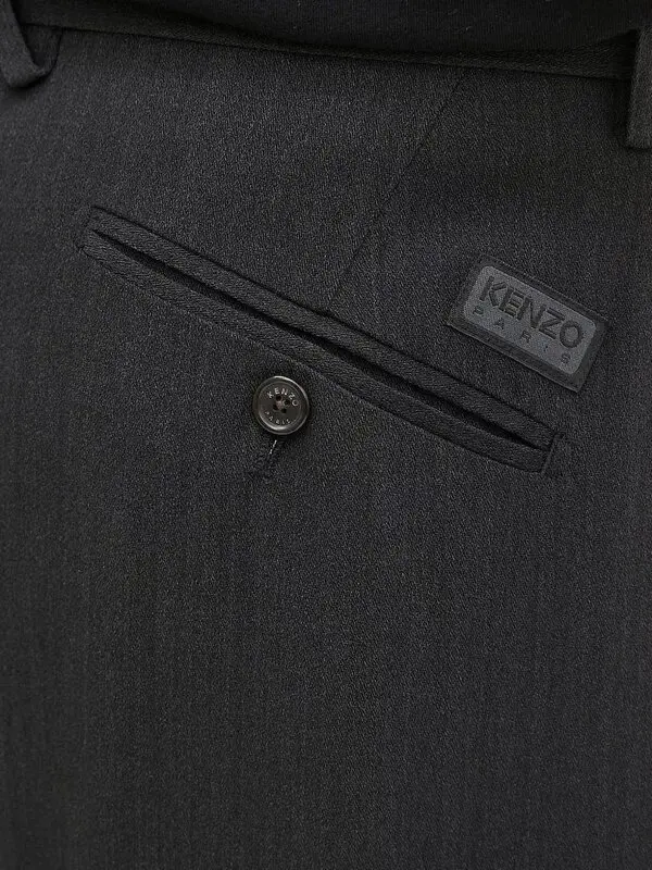 Kenzo Cuffed-hem Trousers