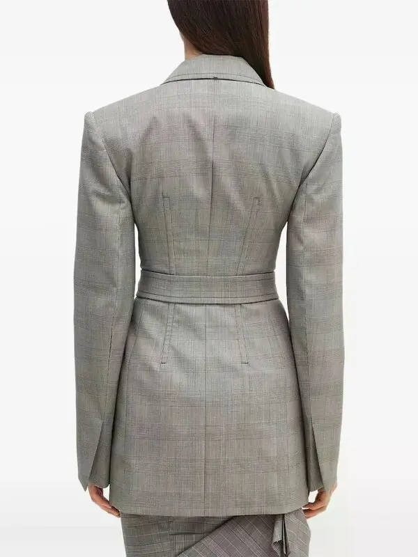 Sportmax Belted Check Jacket