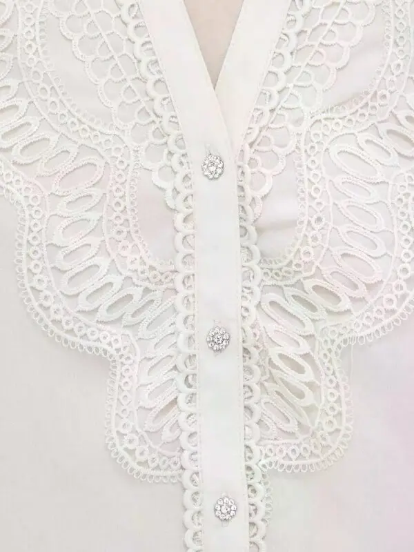 BRUUNS BAZAAR Lace-detail Blouse