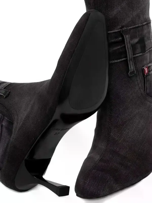 Miss Sixty Pocket Detail Knee-high Stiletto Boots