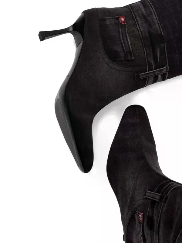 Miss Sixty Pocket Detail Knee-high Stiletto Boots