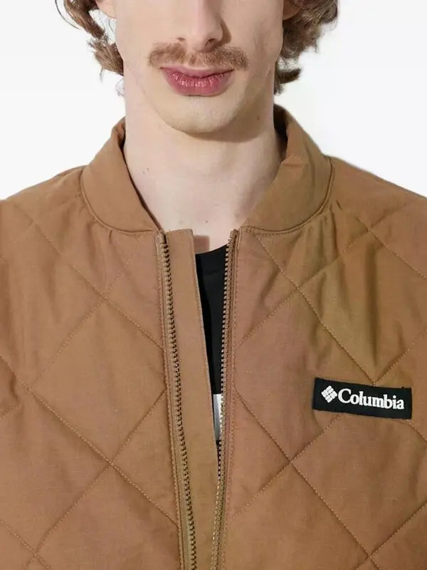 Columbia Quilted Bomber Jacket - Brown