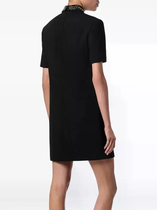 Versace Embellished-collar Mini Dress