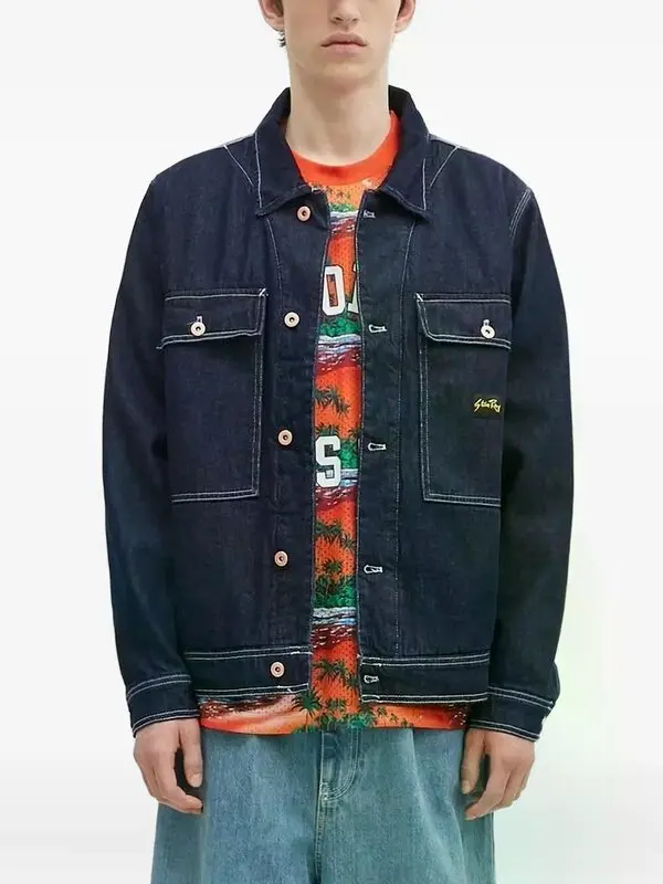 STAN RAY Contrast-stitch Denim Jacket