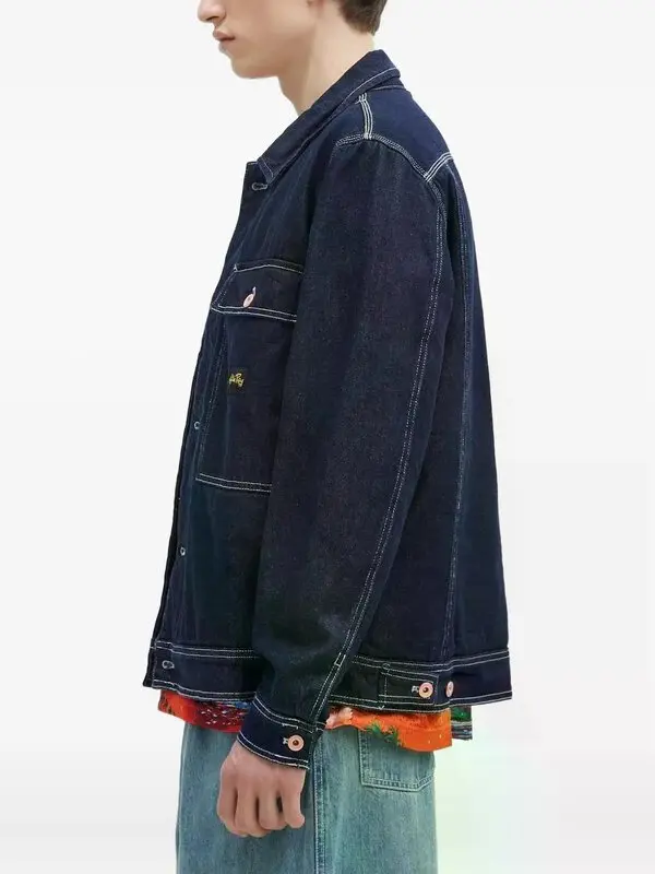 STAN RAY Contrast-stitch Denim Jacket