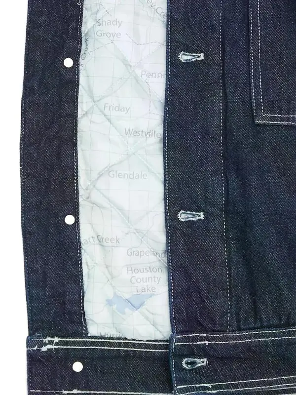 STAN RAY Contrast-stitch Denim Jacket