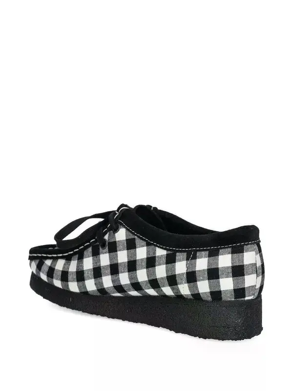 Clarks Gingham-check Flower-embellished Loafers - Black