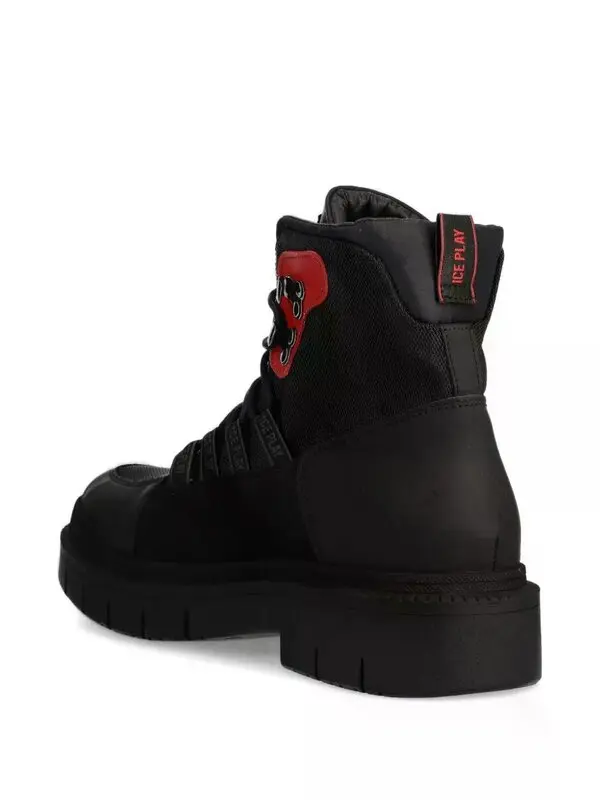 ICE PLAY Paneled Lace-up Hiking Boots