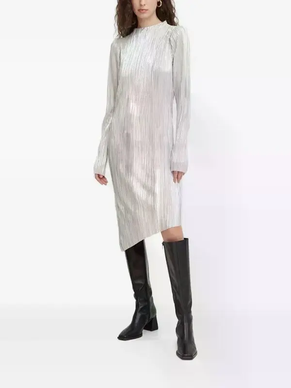BRUUNS BAZAAR Metallic-effect Asymmetric Dress