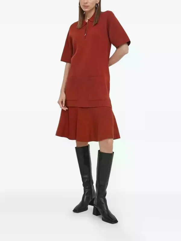 Tiger Of Sweden Zip-front Knitted Polo Top