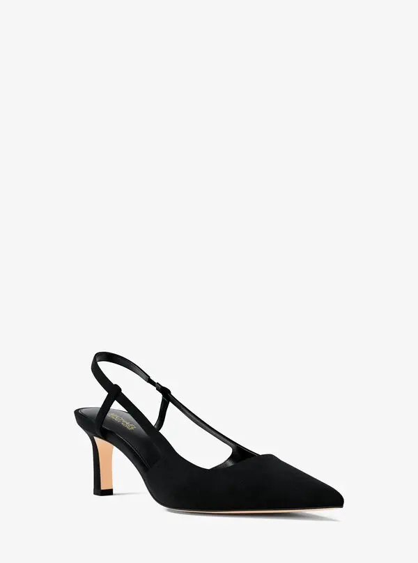 Michael Kors Alora Suede Slingback Pumps