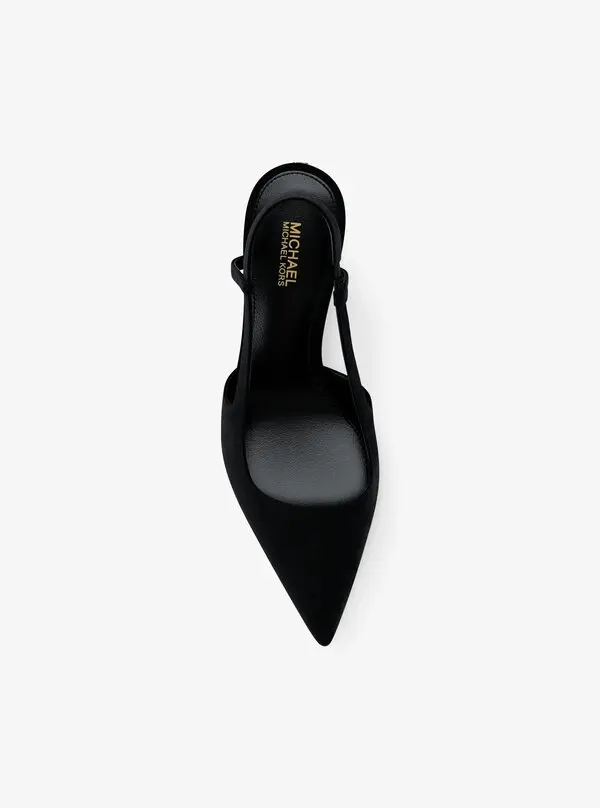 Michael Kors Alora Suede Slingback Pumps