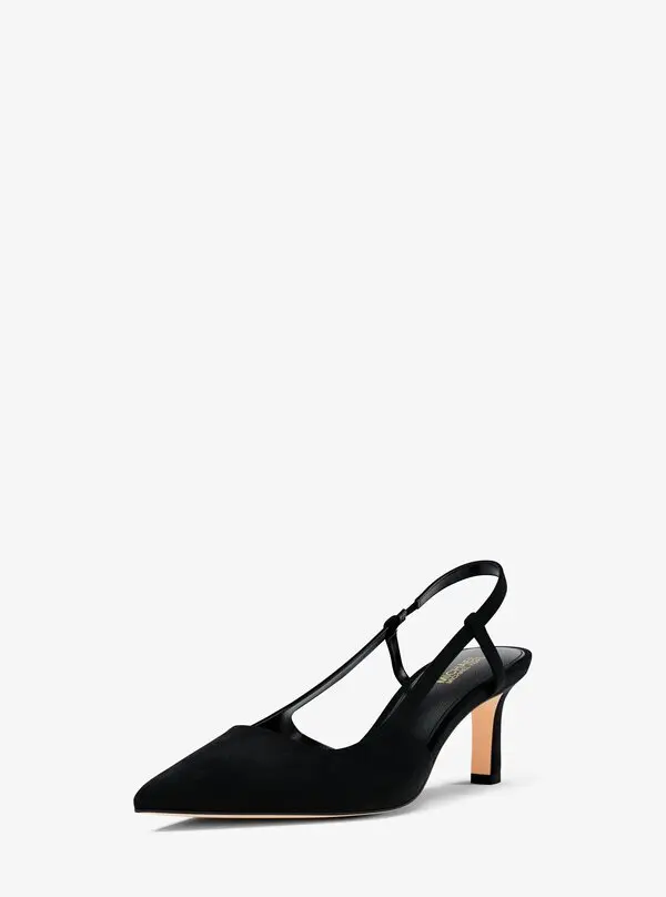 Michael Kors Alora Suede Slingback Pumps