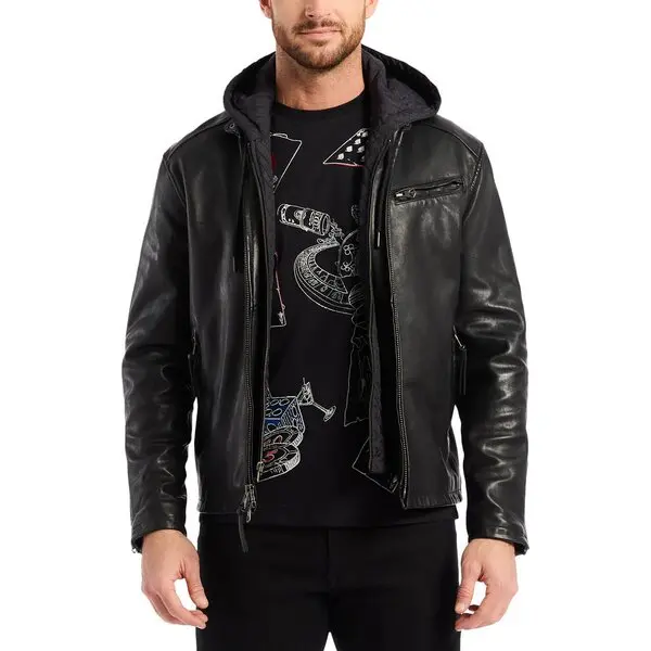 Robert Graham Cedro Leather Moto Jacket