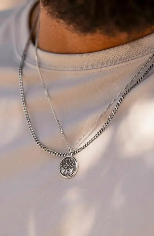 VINCERO Tree Of Life Sterling Pendant Necklace