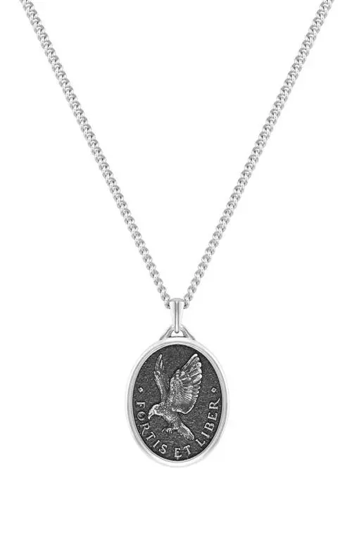 VINCERO Eagle Pendant Necklace - Silver